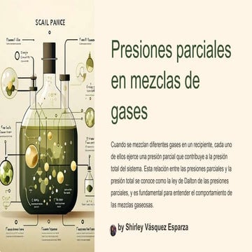 Presiones parciales en mezclas de gases. | PPTX