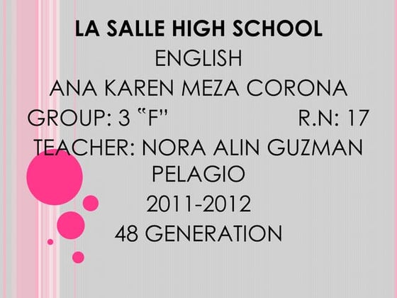 Presnetacion de ingles | PPT