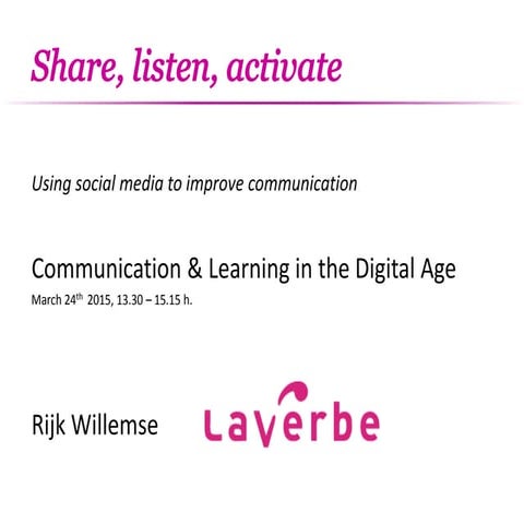 Communication in the Digital Age | PPTX
