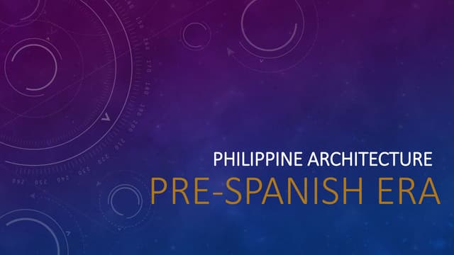 Hoa 4 - Philippine Architecture 1 | PDF