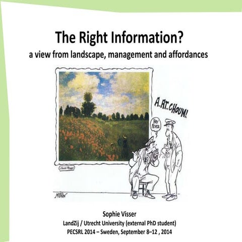 Back to basics - cultural landscape analysis from an informational ...