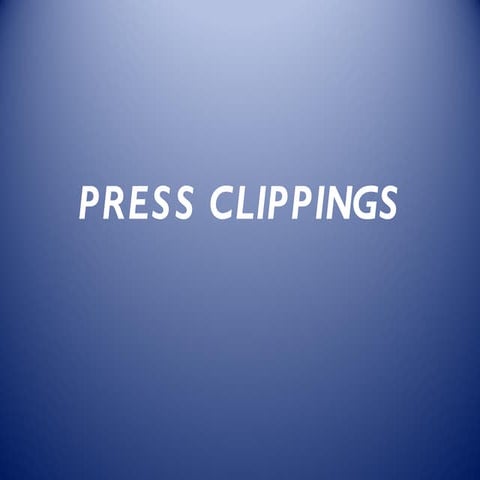 Press Clippings | PPT