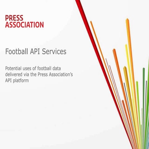 Press Association Football API Services presentation | PPT