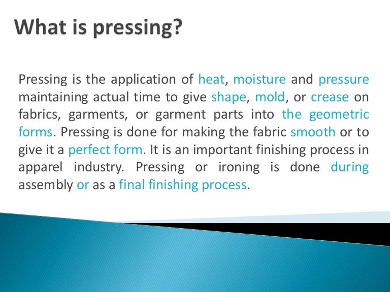 PRESSING