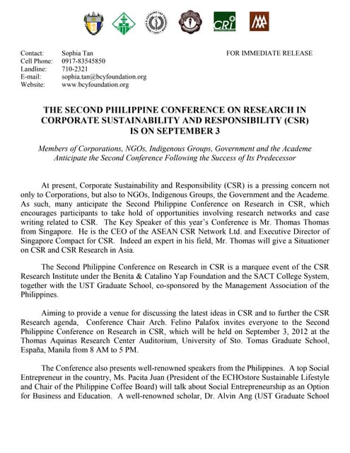 CSR Research Institute News Bulletin #2 | PDF