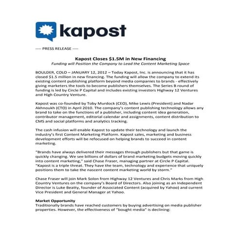 The Content Marketing Revolution | PDF
