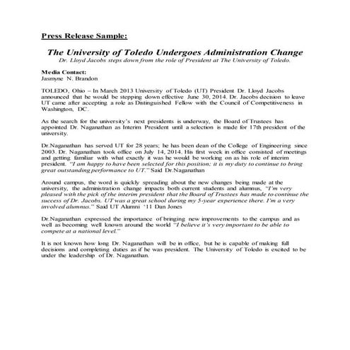 TerDawn DeBoe Bio Press Release | DOCX