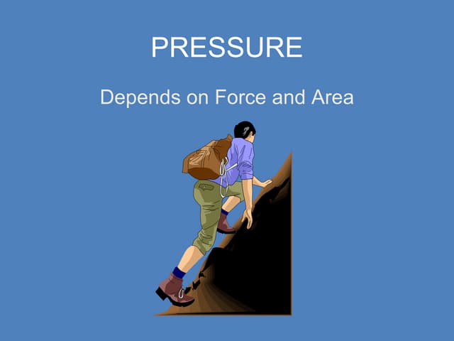 Pressure in solids | PPTX