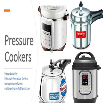 Pressure cookers | PDF
