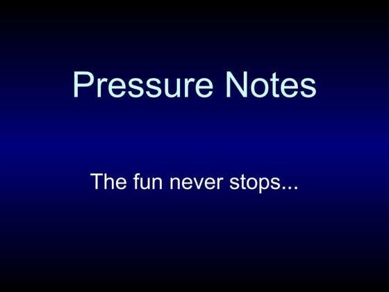 Pressure | PPT | Physics | Science