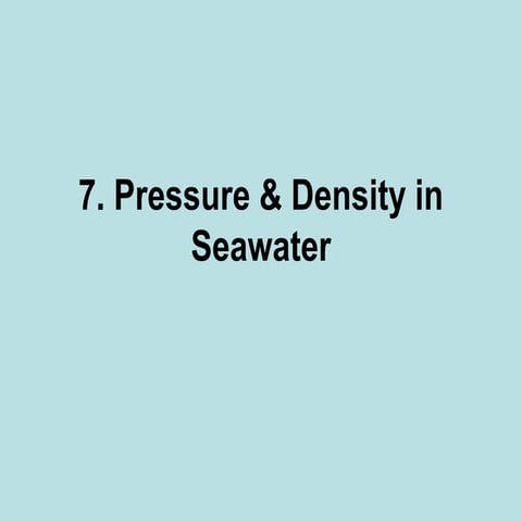 Pressure density notes | PPT