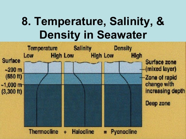 Temperature Salinity Density Notes 1112