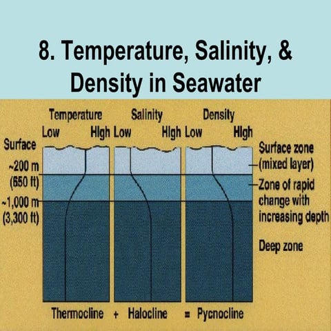 Temperature, Salinity, Density notes 1112 | PPT