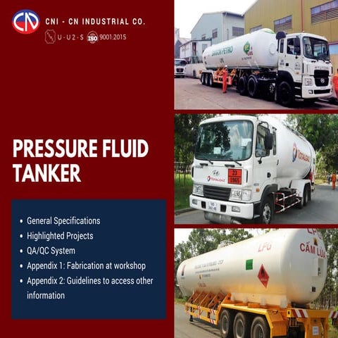 CNI Pressure Fluid Tanker (tank truck + trailer) | PDF