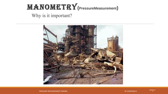 Types of manometers | PPTX