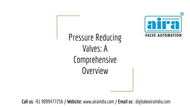 Pressure Reducing Valves: A Comprehensive Overview | PDF Pressure Reducing Valves: A Comprehensive Overview | PDF
