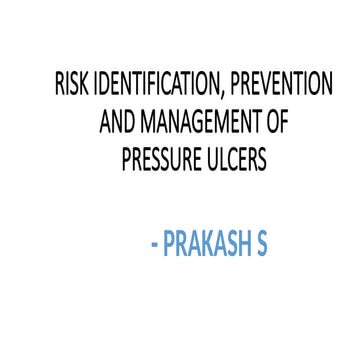 Pressure injury power point presentation | PPTX