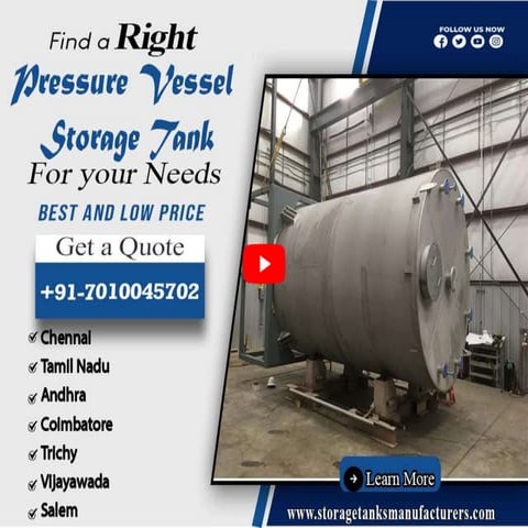 Pressure Vessel Storage Tank Manufacturers India.pptx