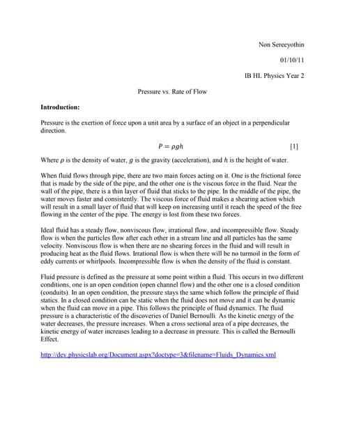 Flow charts for pipes | DOCX