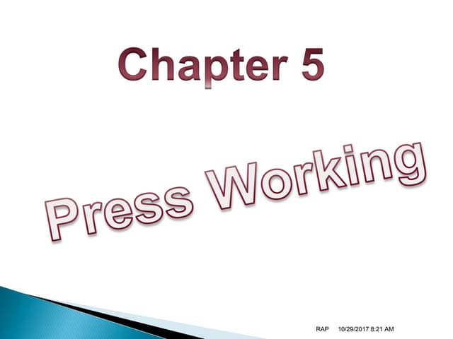 press operation | PPTX