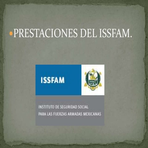 Prestaciones issfam | PPTX