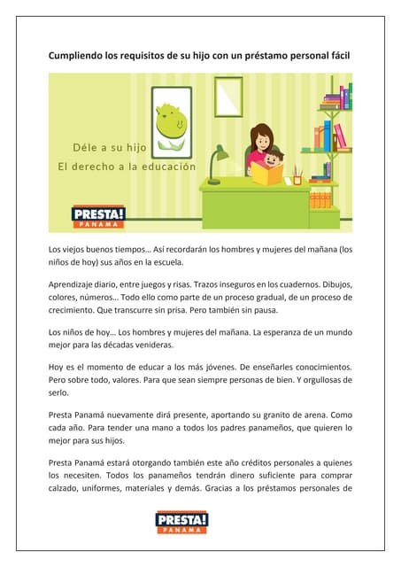 Presta Panama presentations