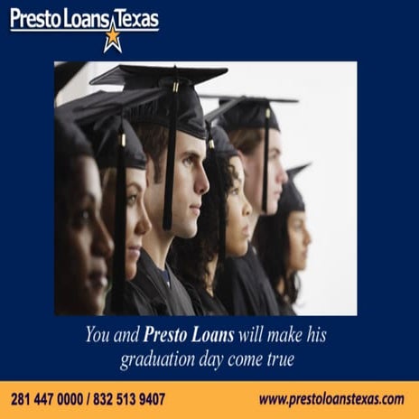 Prestoloans student loans | PPT