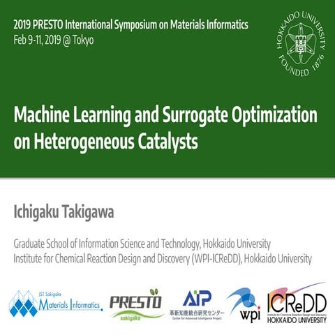 Machine Learning and Surrogate Optimization on Heterogeneous Catalysts ...