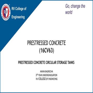 Prestressed concrete circular storage tanks | PPTX