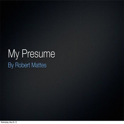Presume | PPT