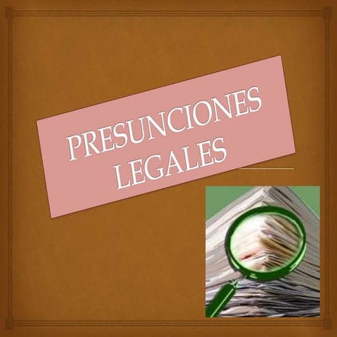 Presunciones legales diapo | PPTX