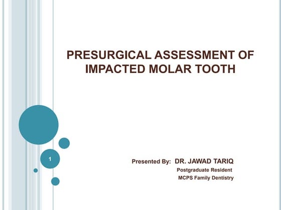Radiographic assessment of impacted teeth | PPTX