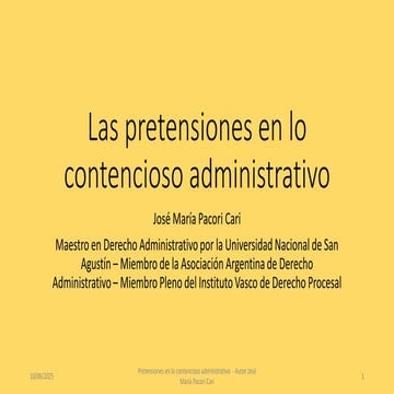PRETENSIONES EN LO CONTENCIOSO ADMINISTRATIVO - AUTOR JOSÉ MARÍA PACORI ...