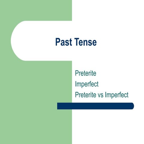 Preterite imperfect | PPT