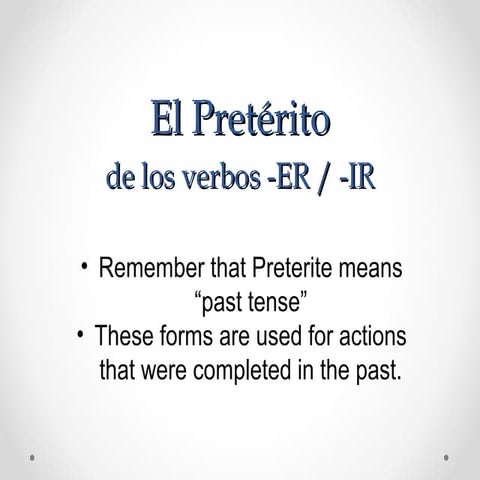 7.3 Preterite of ser and ir | PPT