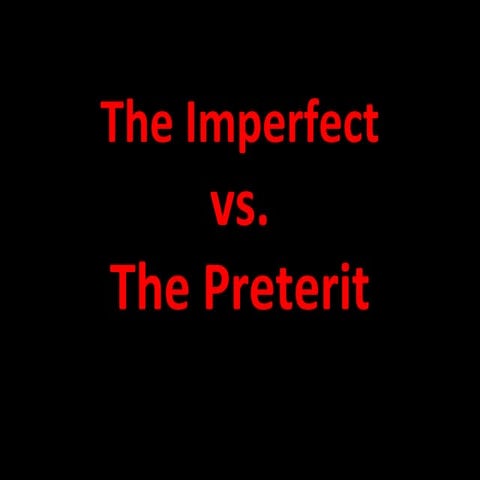 Preterite vs. imperfect interactive | PPT