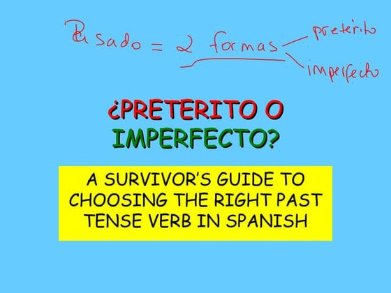 Practica verbos en el preterito | PDF