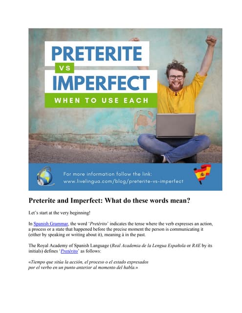 preterite tense | PPT