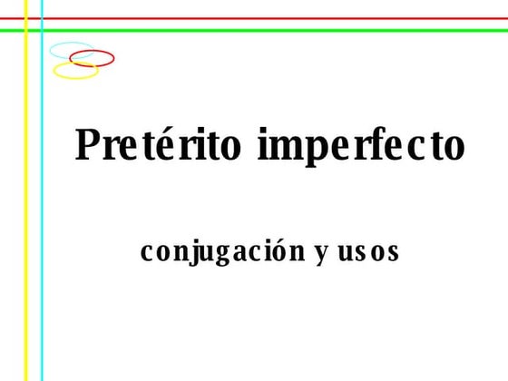 Preterite imperfect mnemonic | PPT