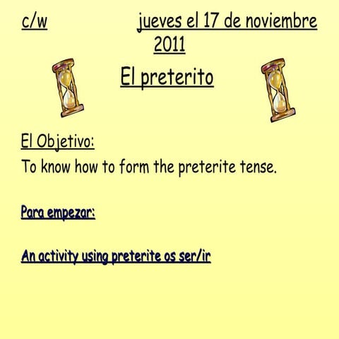 Preterito[1] | PPT