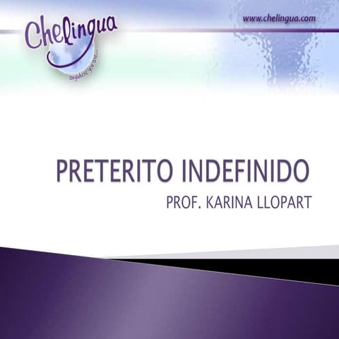 Preterito indefinido | PPTX