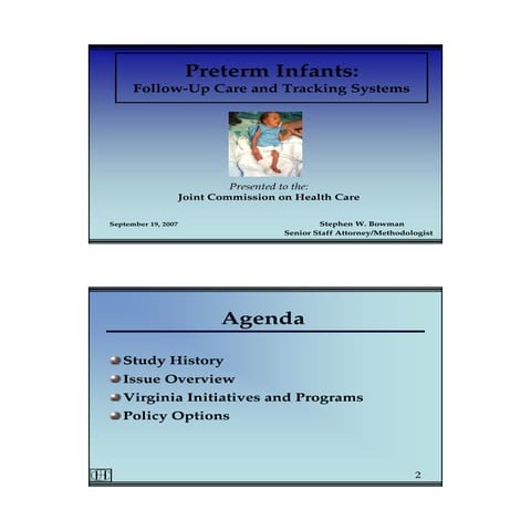 Preterm Infants And Follow Up Care And Tracking Systems | PDF