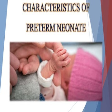 Preterm Neonate | PPTX