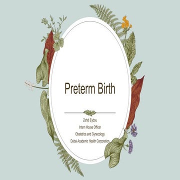 Preterm labour | PPTX