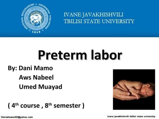 PRE TERM LABOUR | PPT