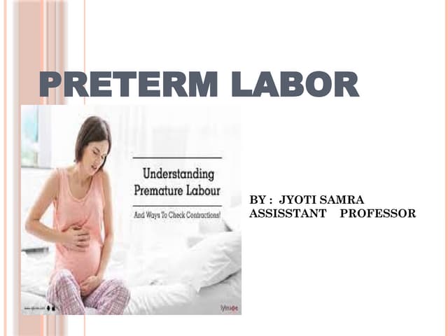 Management of Preterm labor | PPTX