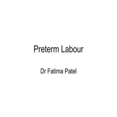 Preterm labour | ZIP