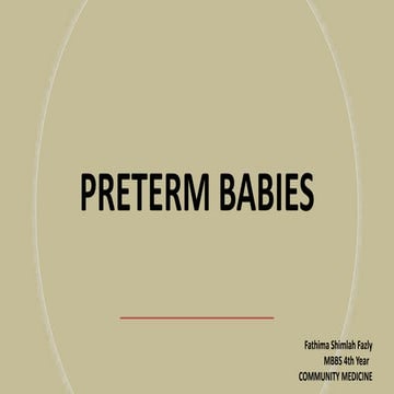 Preterm term babies | PPTX
