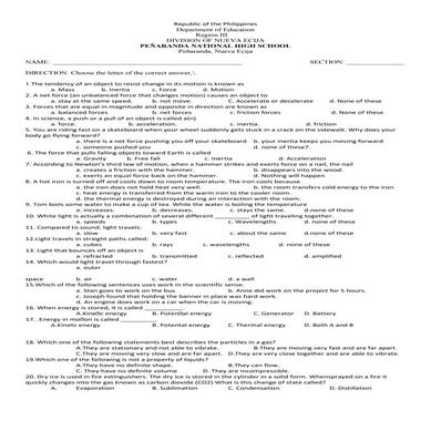 pre test science 8.docx