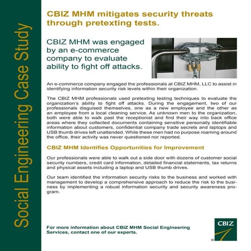 Social Engineering Case Study: Pretexting | PDF